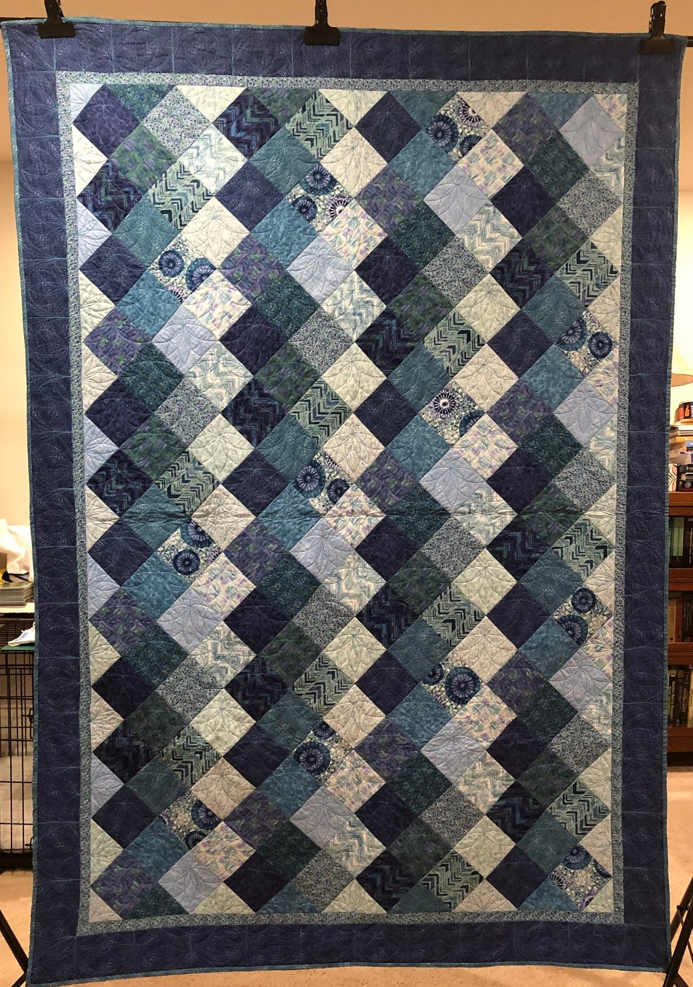 Blue Tranquility Tourmaline And Thyme Quilts