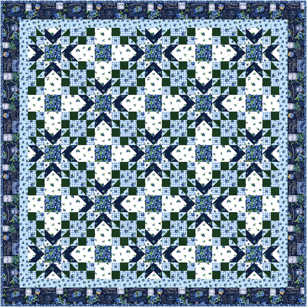 Blueberry Lattice | Tourmaline & Thyme Quilts