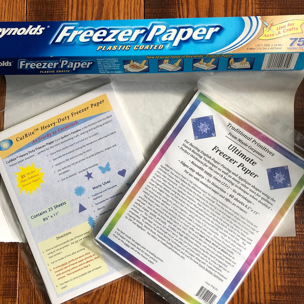 Using Freezer Paper Templates | Tourmaline & Thyme Quilts