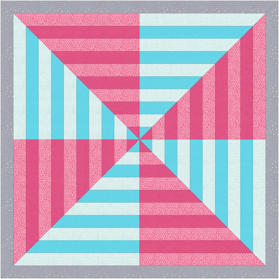 Quick Pinwheel Strip Quilt | Tourmaline & Thyme Quilts