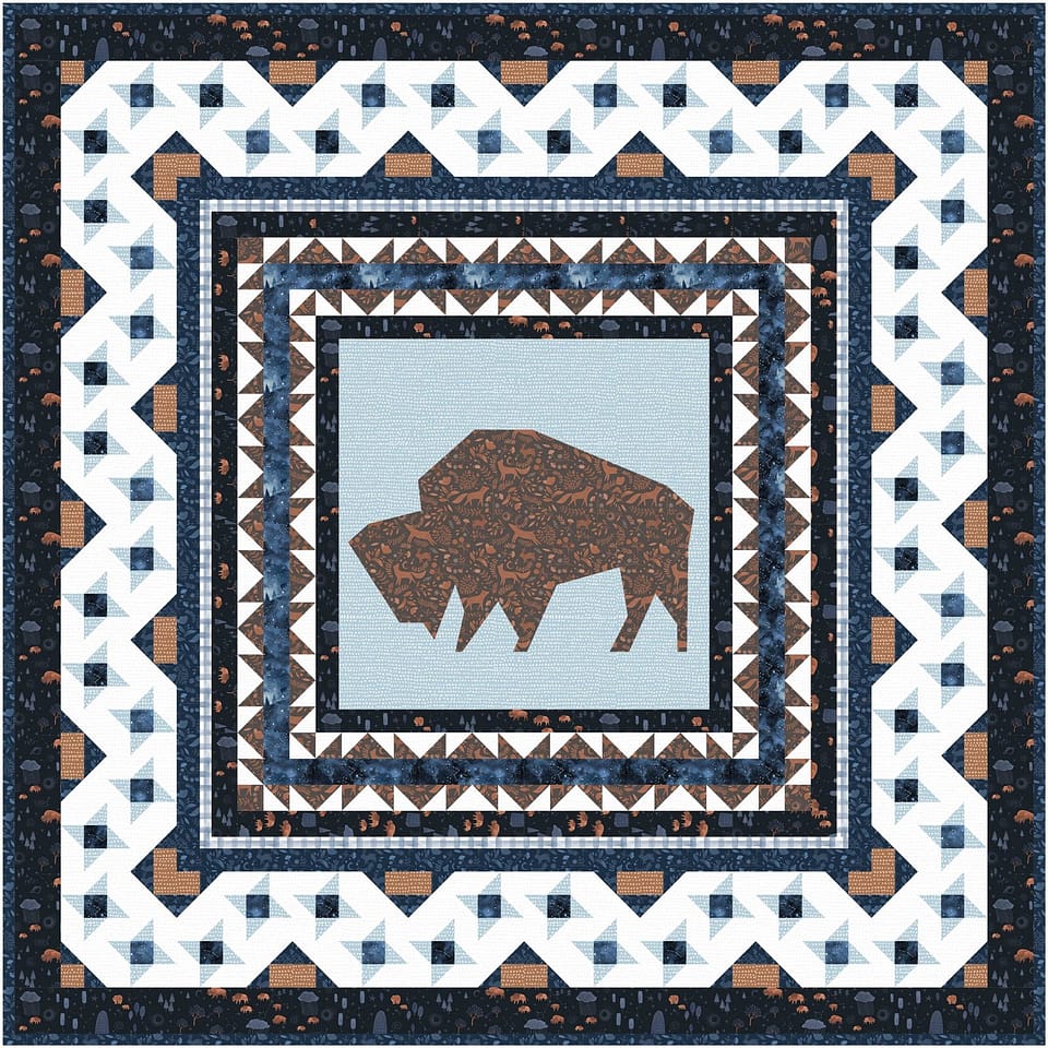 Brave Bison | Tourmaline & Thyme Quilts