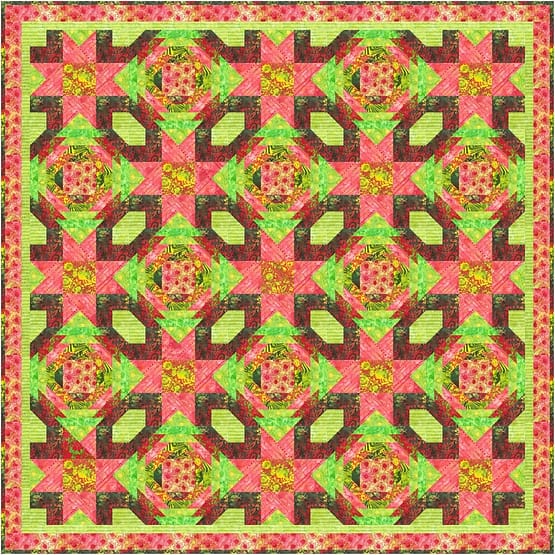 Strawberry Kiwi Smoothie | Tourmaline & Thyme Quilts