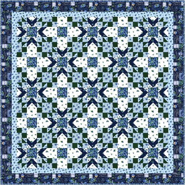 Blueberry Lattice | Tourmaline & Thyme Quilts