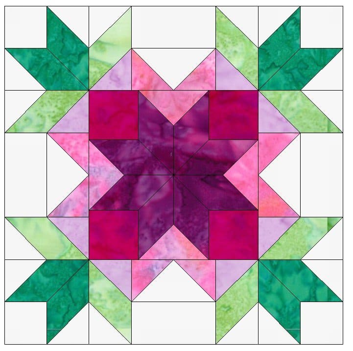 Floral Points | Tourmaline & Thyme Quilts