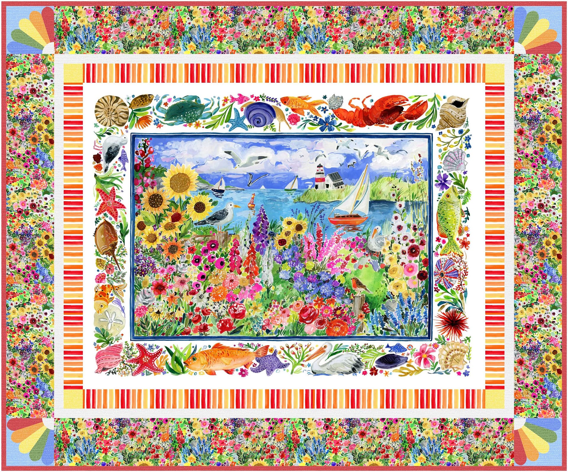 Fleur de Mer | Tourmaline & Thyme Quilts