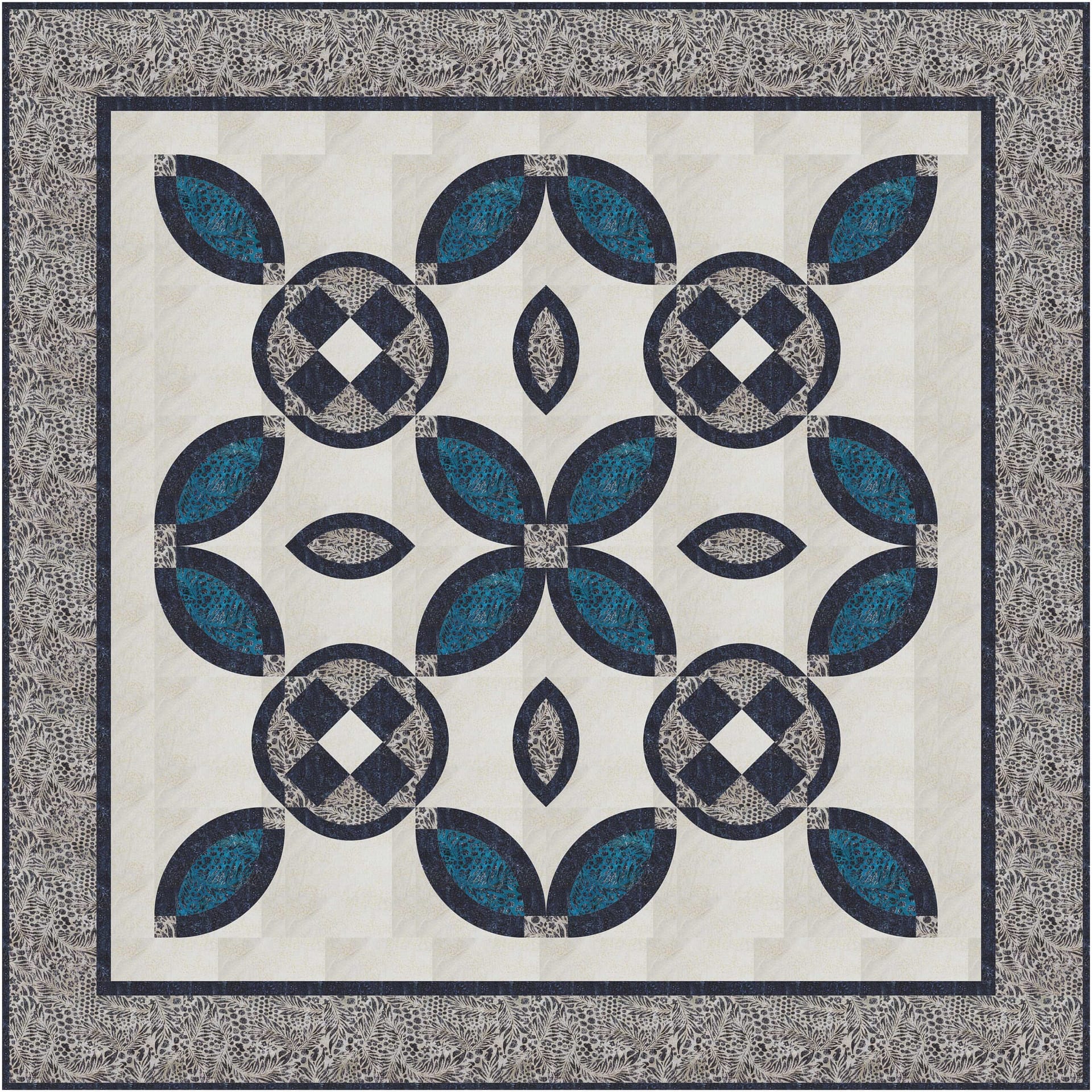 Botanical Eyelet | Tourmaline & Thyme Quilts